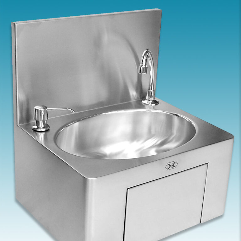 Deluxe Knee Activated Faucet Hand Sink with Soap Dispenser (Model DS ...